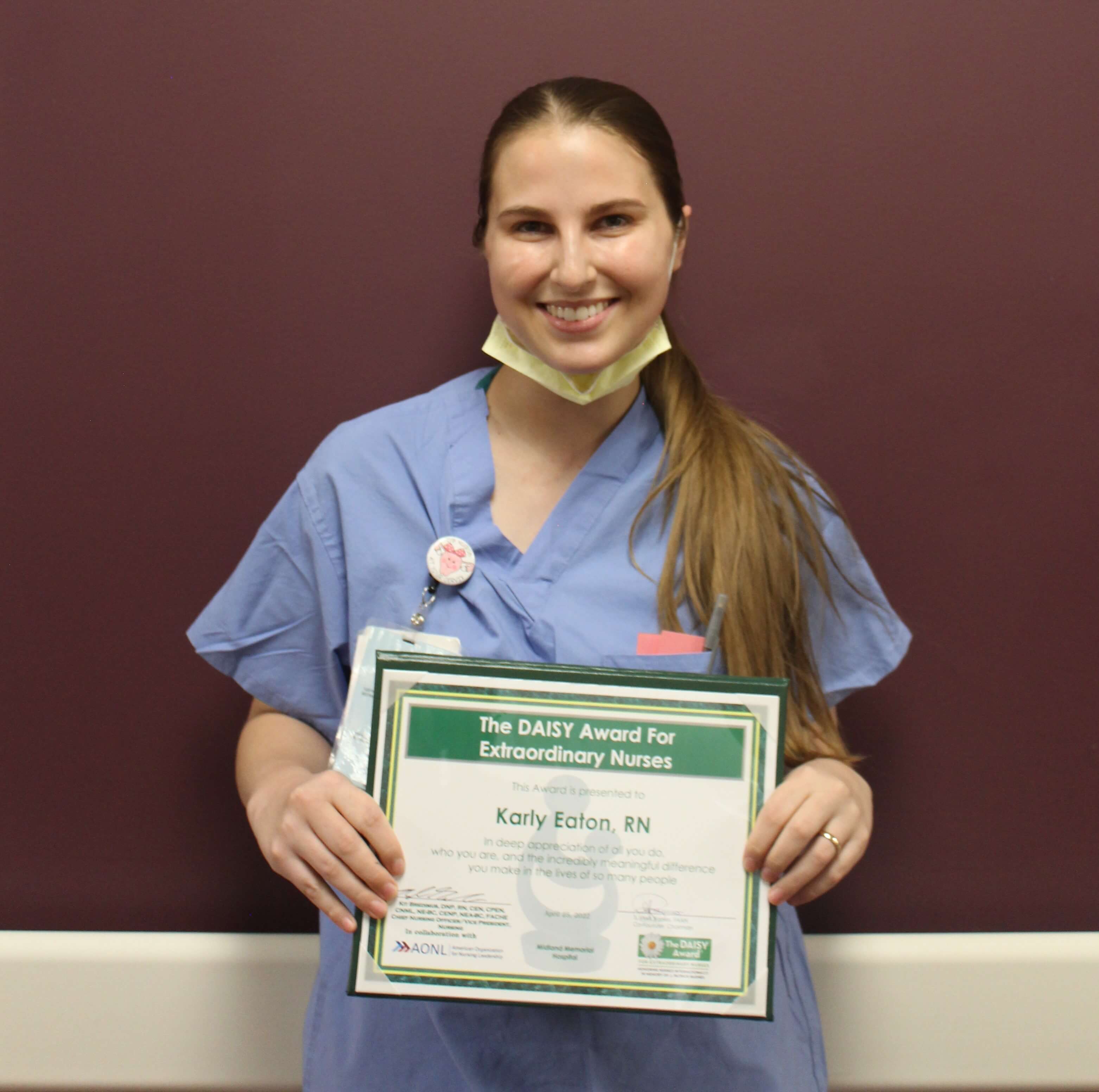 Registered nurse latest to earn DAISY Award | Blogs | Midland Health